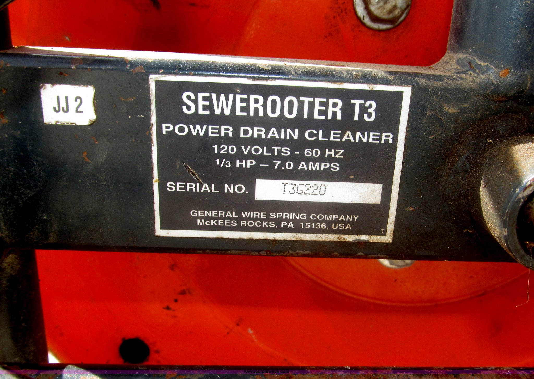 General Sewerooter T-3 in Falls City, NE | Item AE9333 sold | Purple Wave