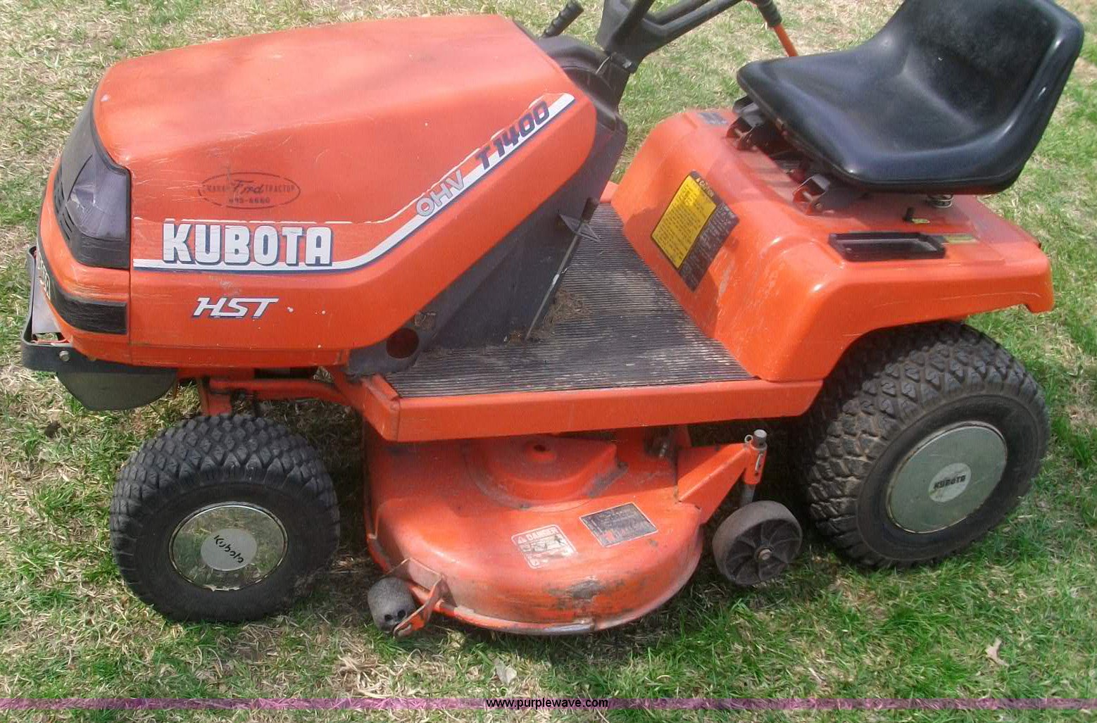 Kubota HST T1400 lawn mower in Wamego, KS | Item C1939 sold | Purple Wave
