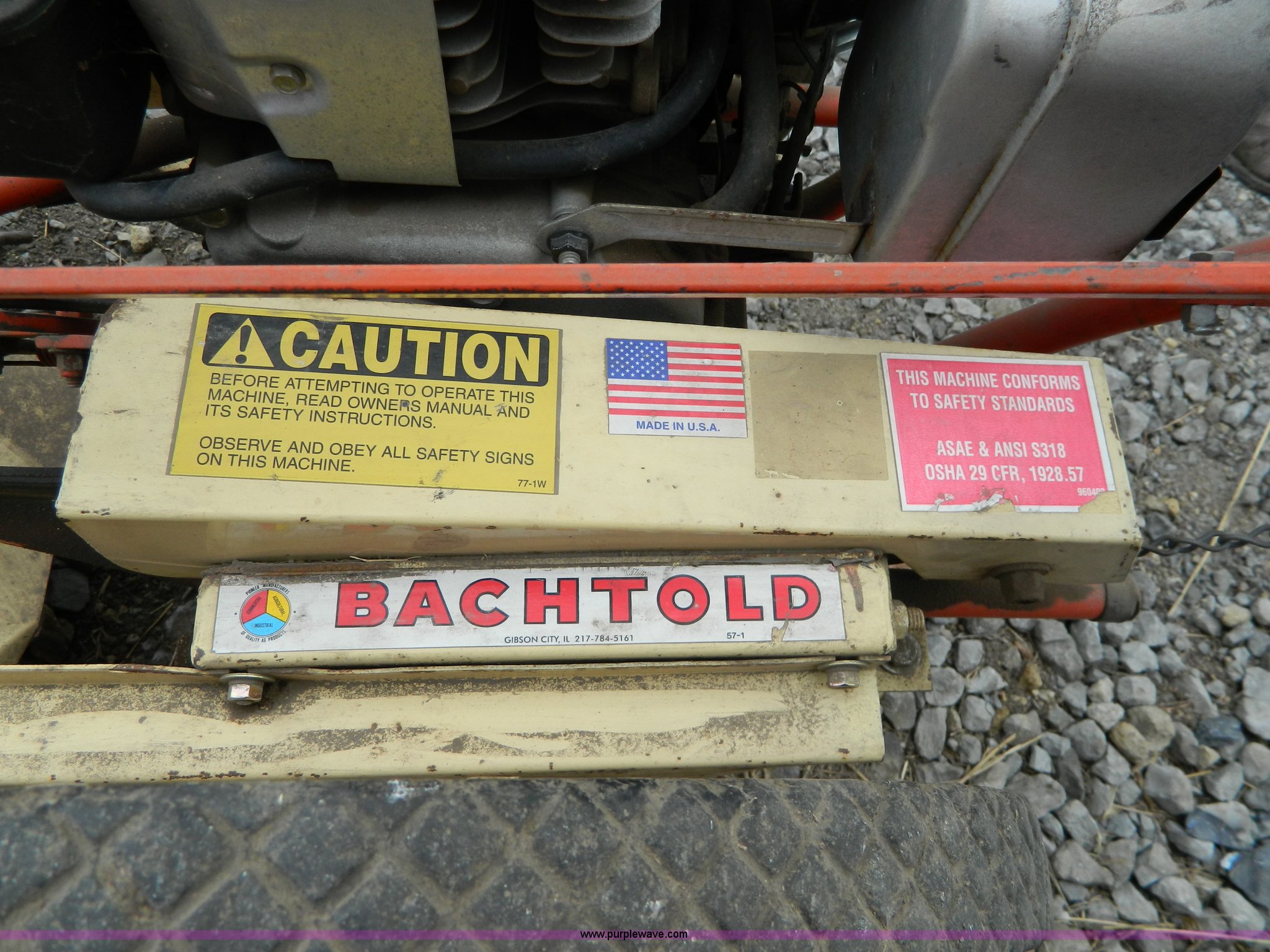 Bachtold walk-behind rotary mower in Munden, KS | Item AL9996 sold ...