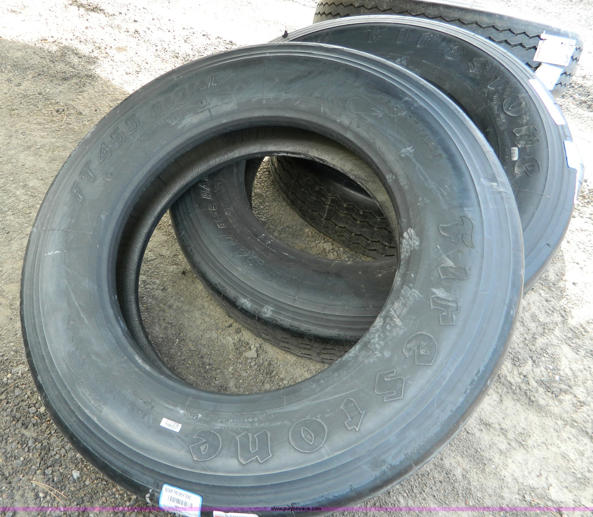 (4) Firestone FT455 radial tires in Phillipsburg, KS | Item AD9849 sold ...