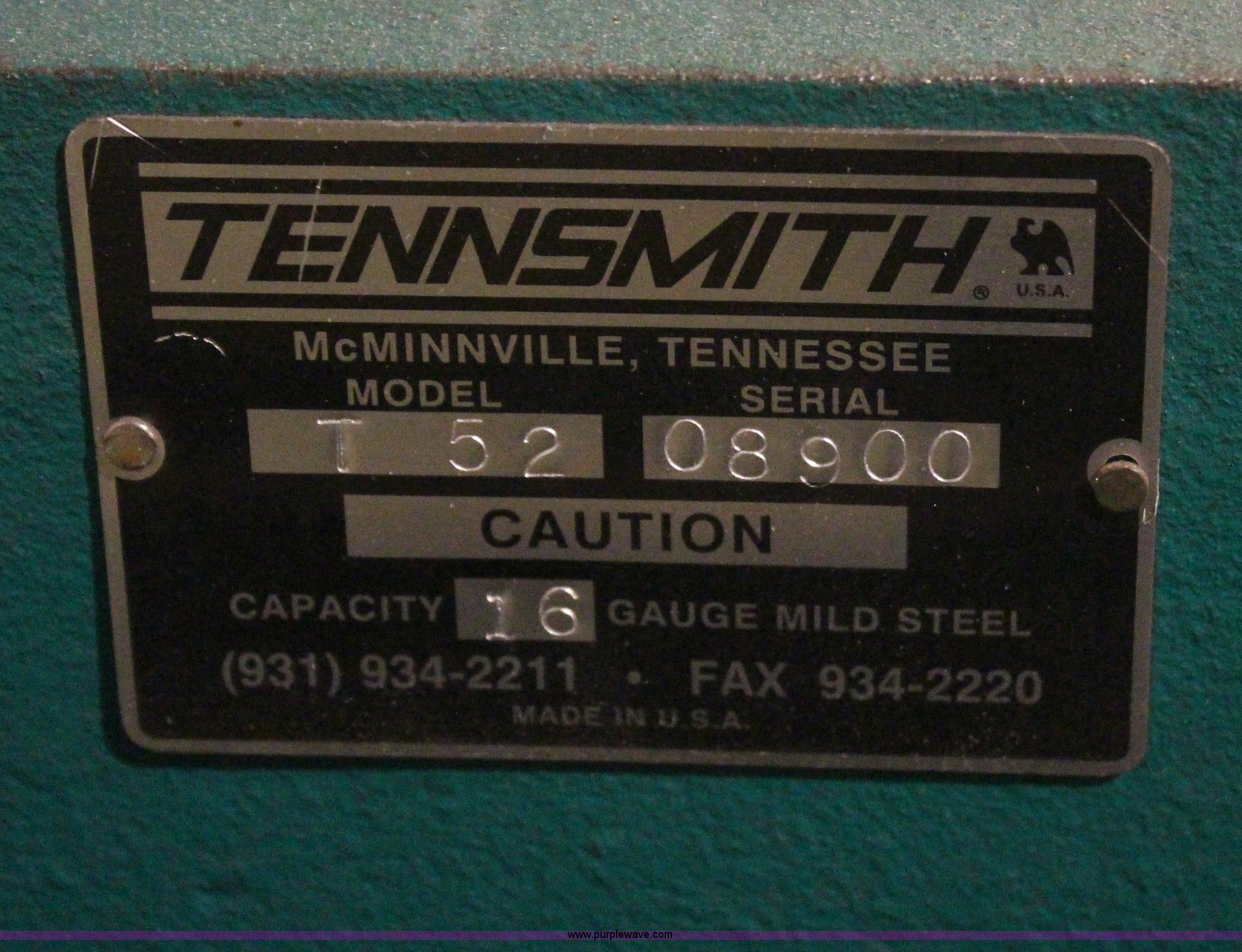 Tennsmith stomp shear in Lenexa, KS | Item AZ9839 sold | Purple Wave