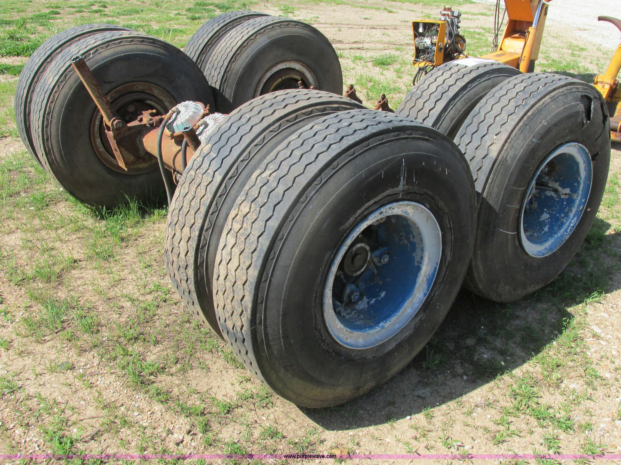 (2) lowboy trailer axles in Cole Camp, MO | Item D3965 sold | Purple Wave