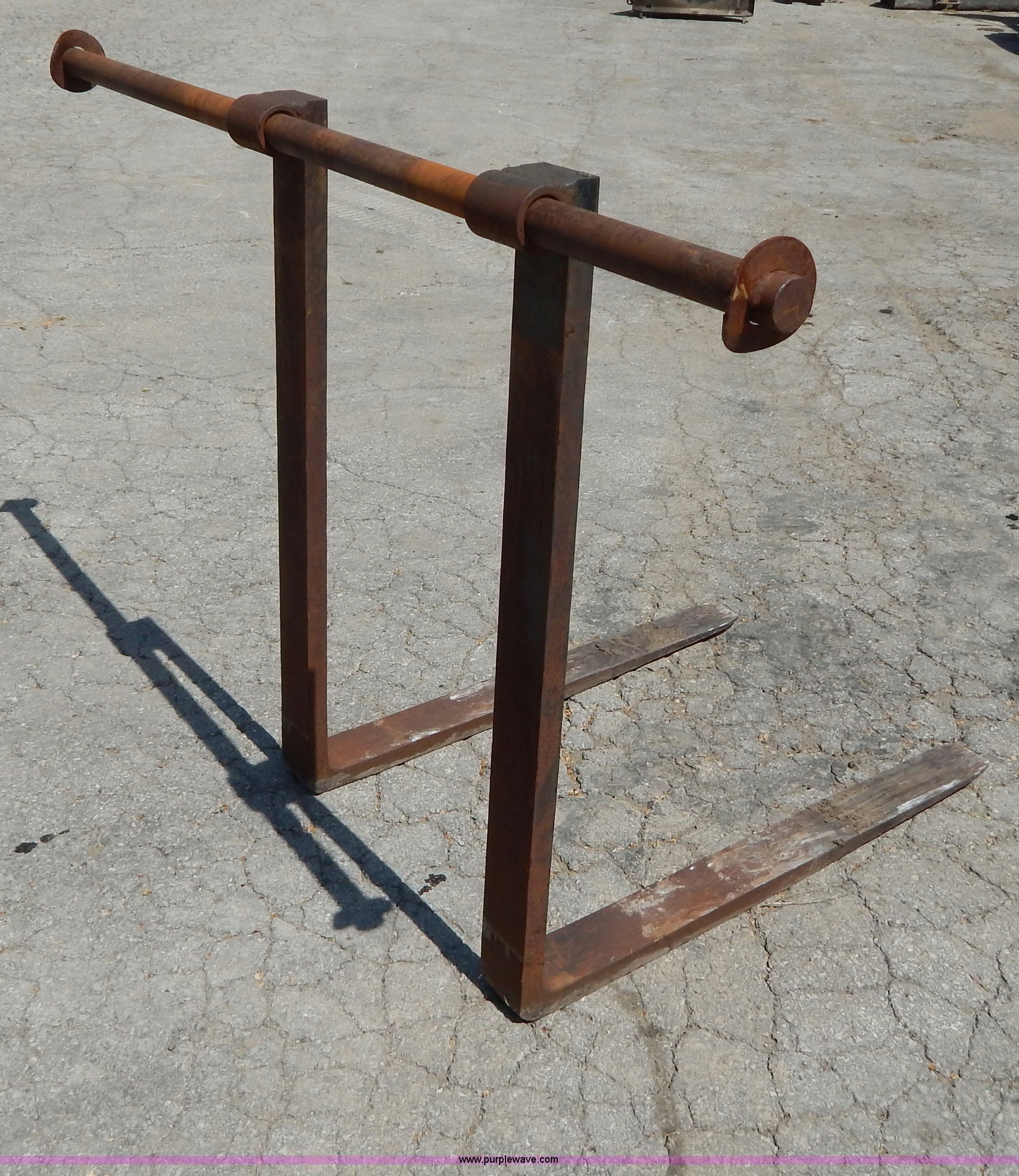 Backhoe fork attachment in Sugar Creek, MO | Item H3421 sold | Purple Wave