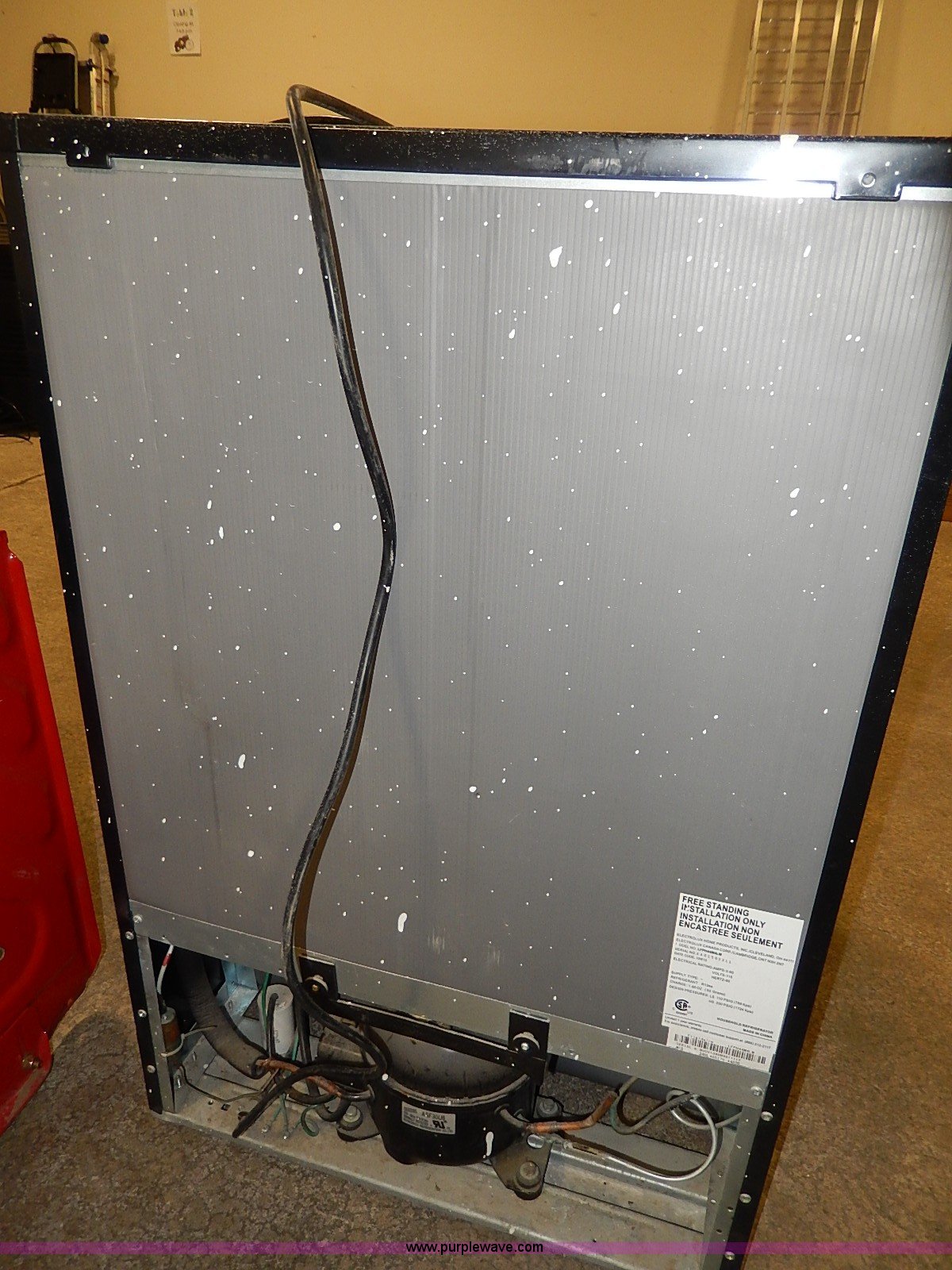 Frigidaire mini fridge in Manhattan, KS | Item AX9179 sold | Purple Wave