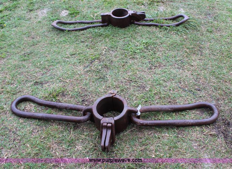 (2) oilfield elevator clamps in Greeley, KS | Item BA9249 sold | Purple ...