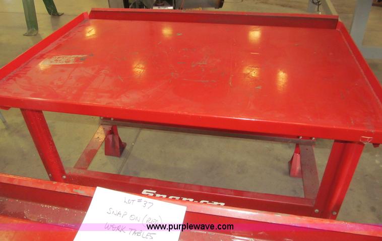 (2) Snap-On work tables in Salina, KS | Item AY9213 sold | Purple Wave
