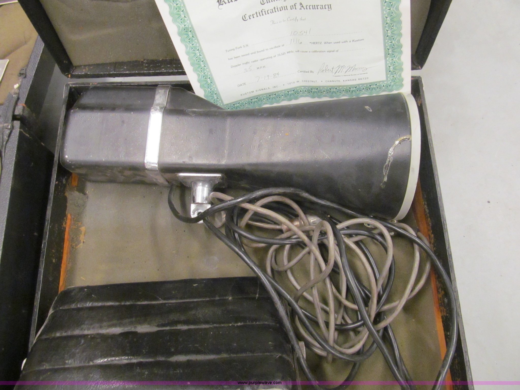 (2) MR7 radar guns in South Hutchinson, KS | Item AQ9784 sold | Purple Wave