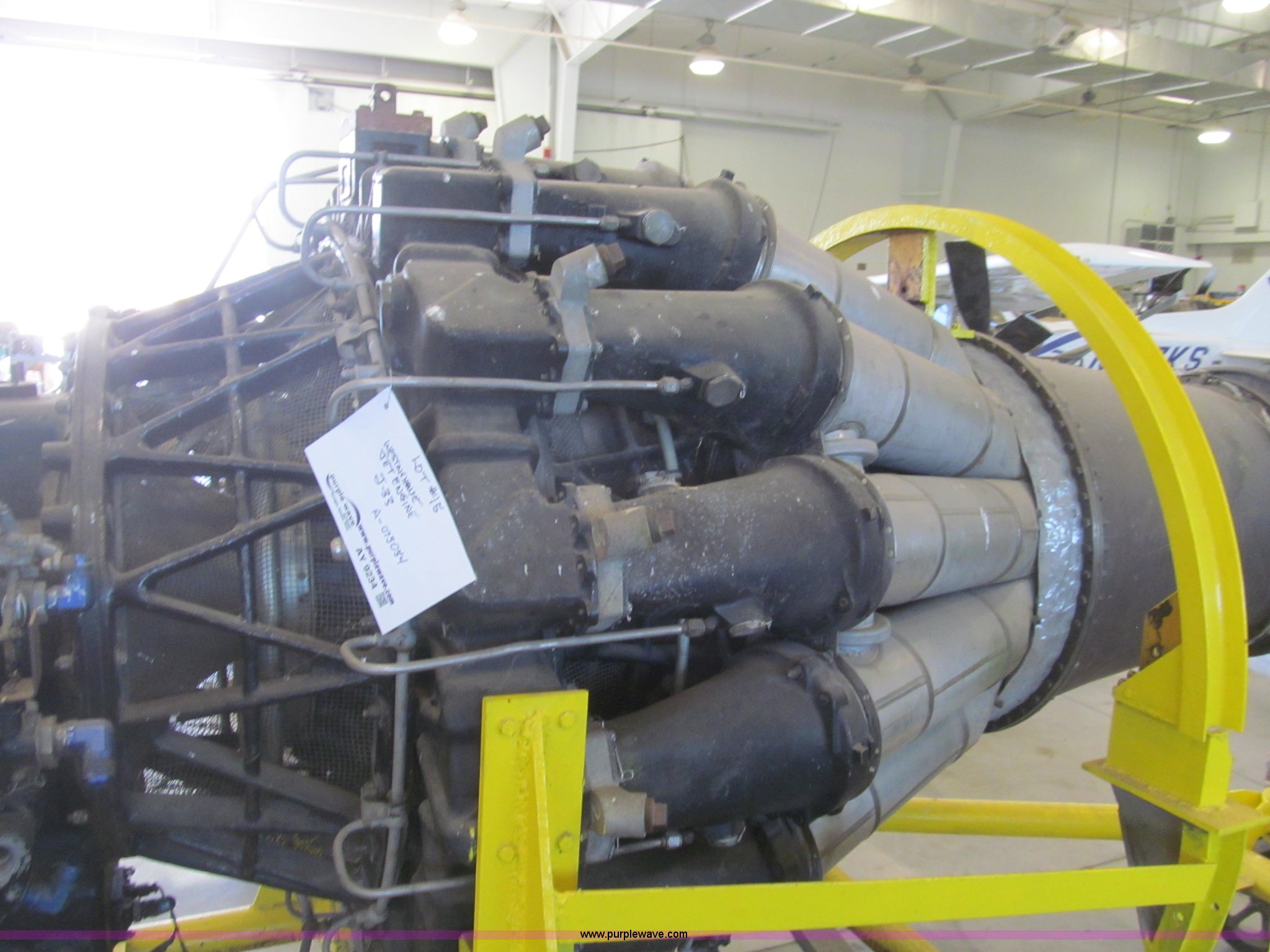 Westinghouse J-33 jet engine in Salina, KS | Item AY9234 sold | Purple Wave