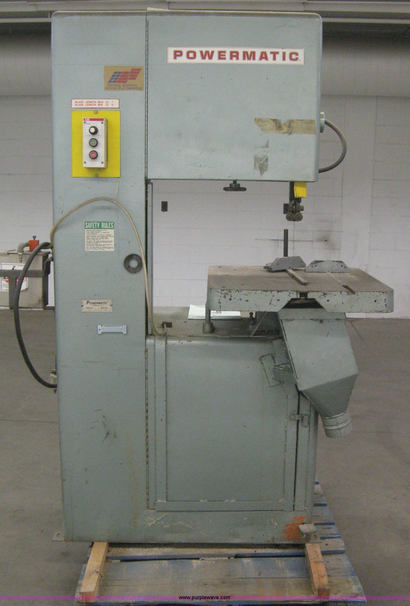 Powermatic 81 band saw in Park City, KS | Item AS9085 sold | Purple Wave