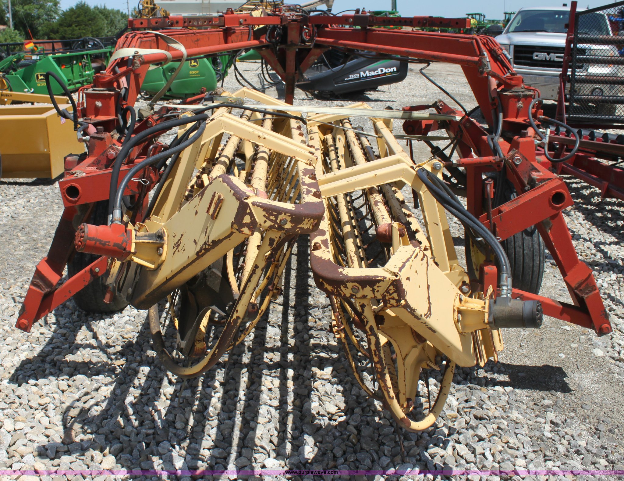 New Holland 216 twin hay rake in Emporia, KS | Item I7314 sold | Purple ...