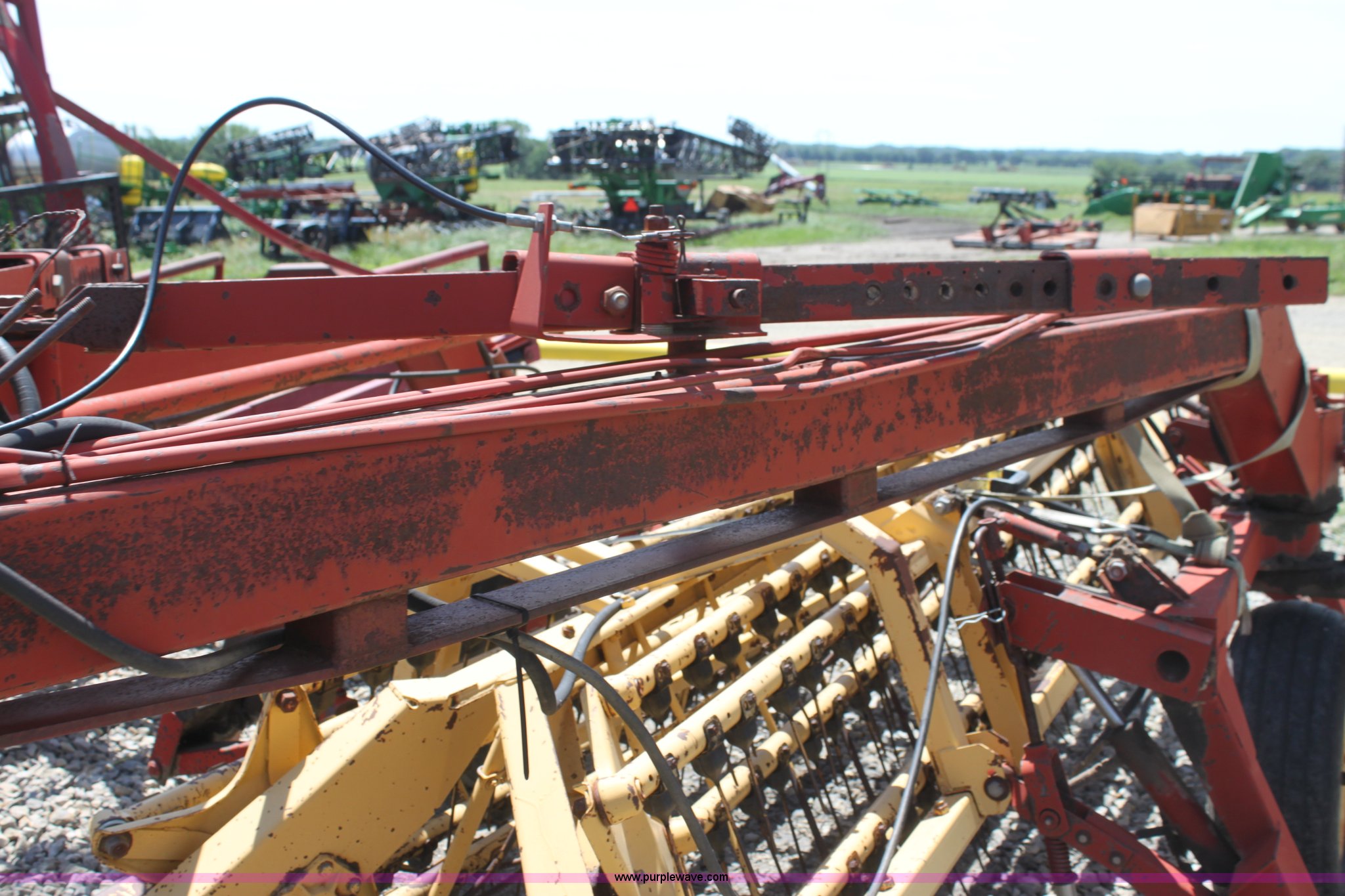 New Holland 216 twin hay rake in Emporia, KS | Item I7314 sold | Purple ...