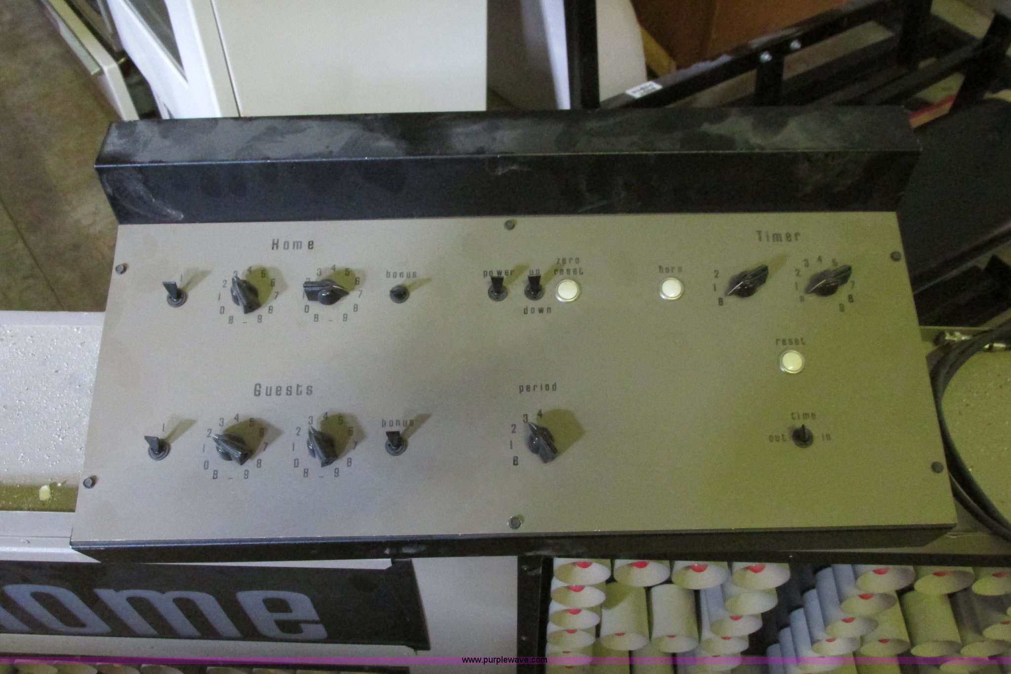 Nevco 2-2000 scoreboard in MCpherson, KS | Item AZ9639 sold | Purple Wave