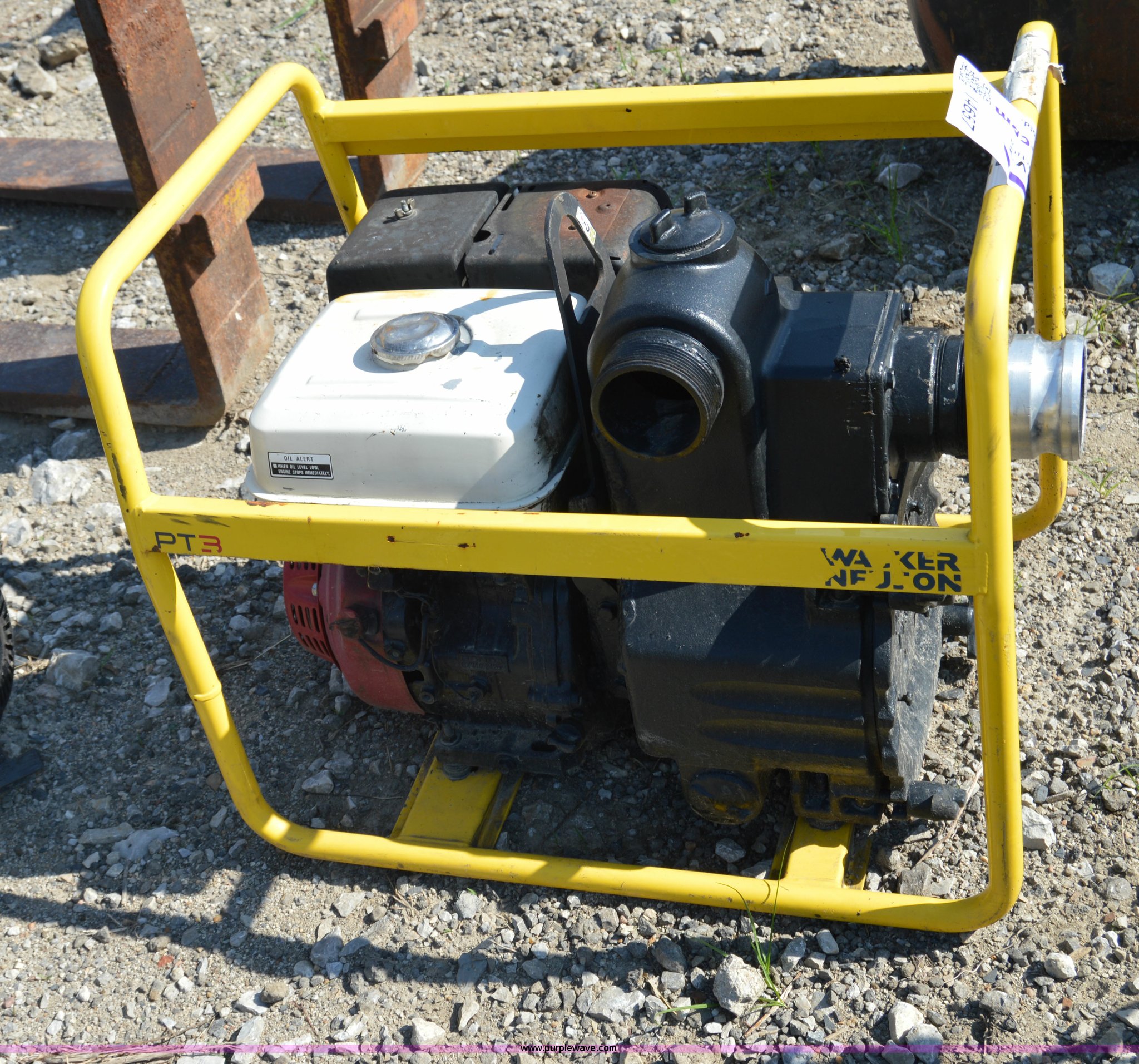 3" Wacker PT3 water pump in Odessa, MO | Item I4657 sold | Purple Wave