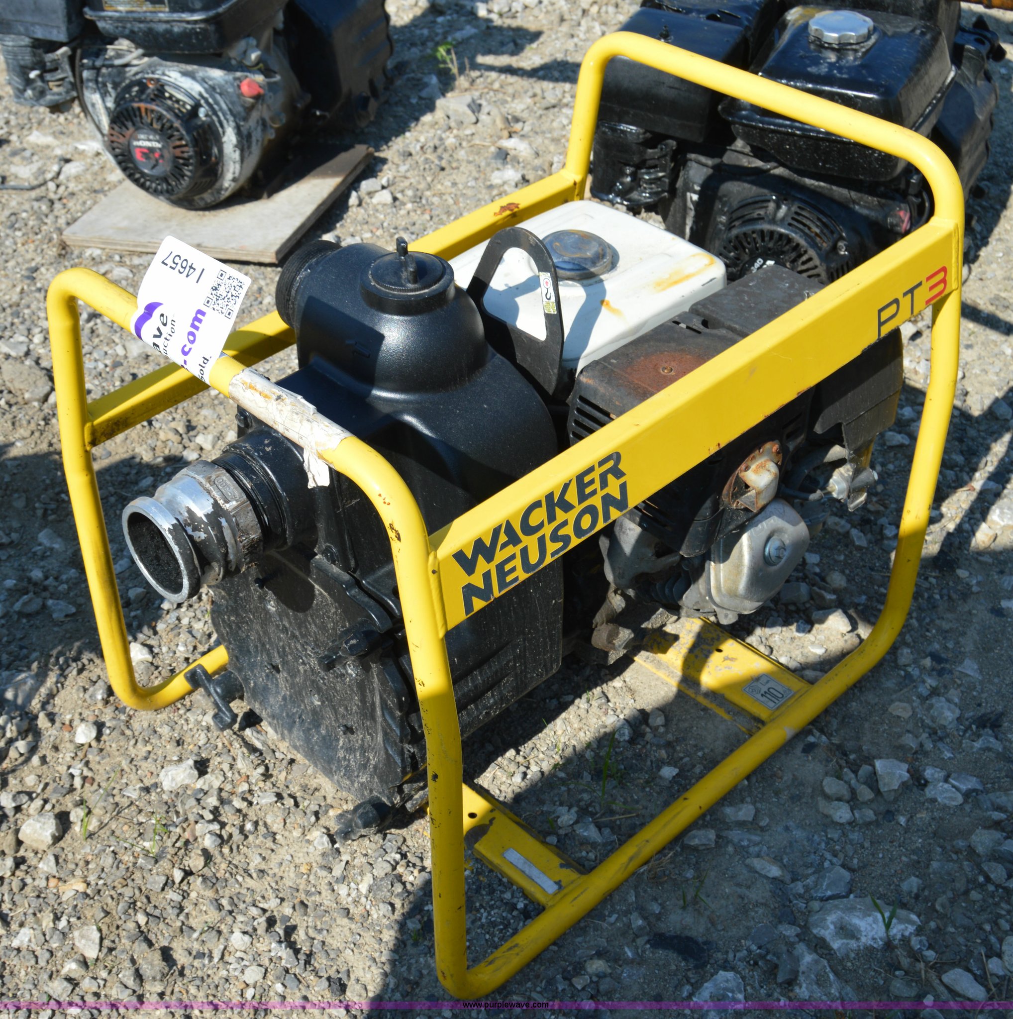 3" Wacker PT3 water pump in Odessa, MO | Item I4657 sold | Purple Wave