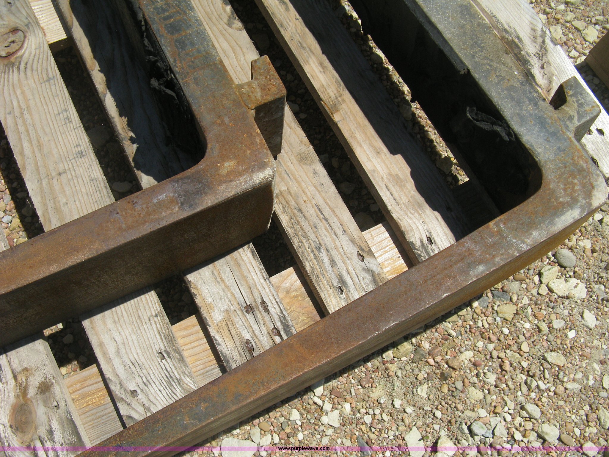 (2) forklift slide-on forks in Halstead, KS | Item AS9047 sold | Purple ...