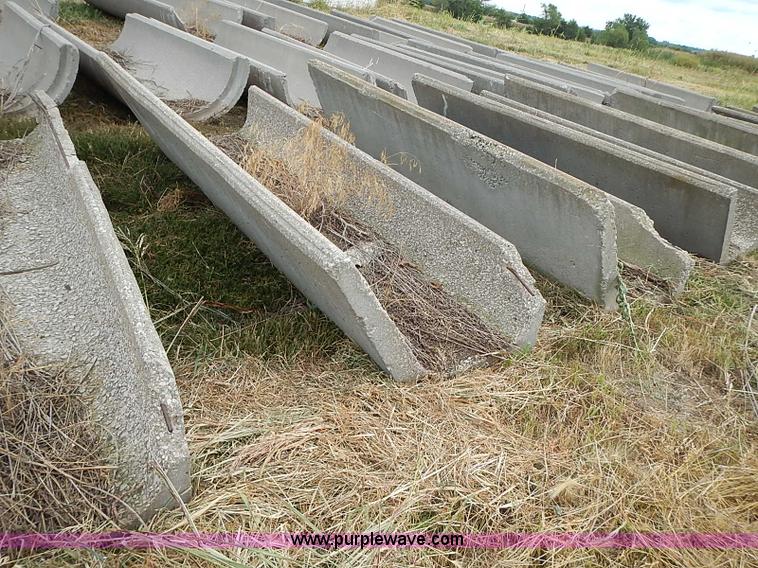 132' of concrete J-feed bunks with saddles in Greeley, KS | Item BA9713 ...