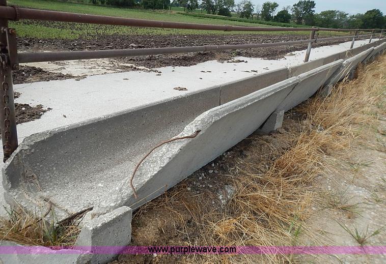 304' of concrete J-feed bunks with saddles in Greeley, KS | Item BA9717 ...