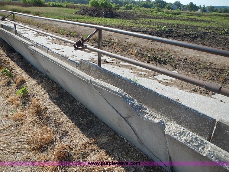 240' of concrete J-feed bunks in Greeley, KS | Item BA9731 sold ...