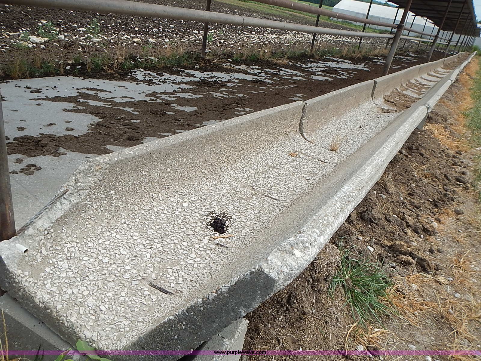 232' of concrete J-feed bunks with saddles in Greeley, KS | Item BA9691 ...
