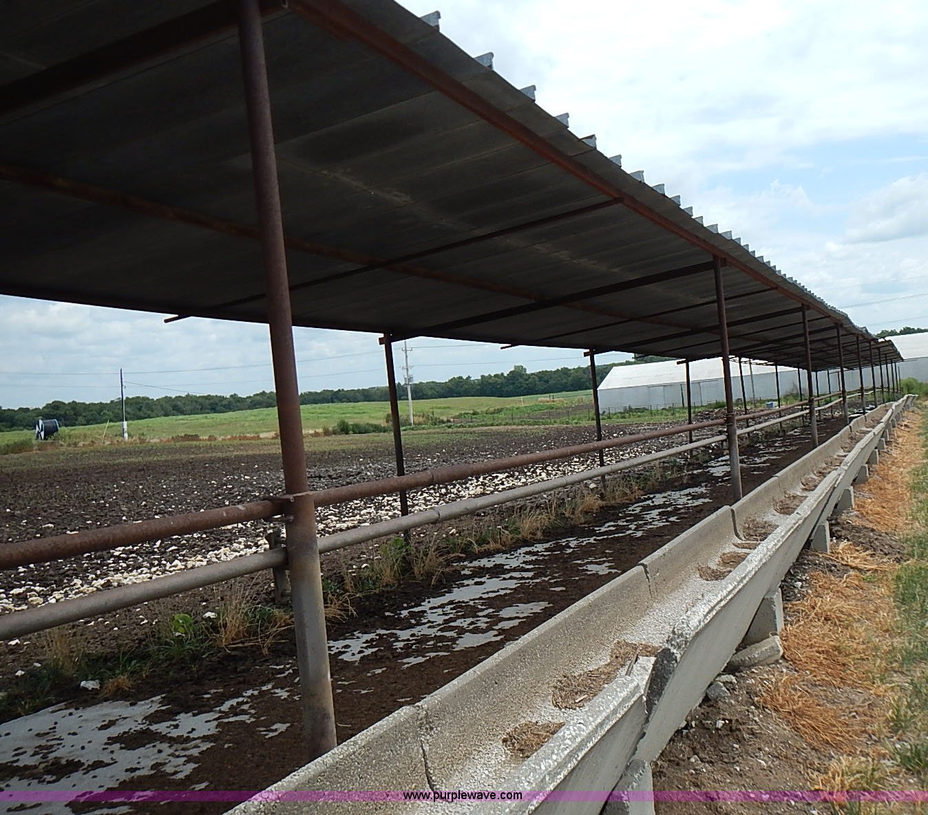 232' of concrete J-feed bunks with saddles in Greeley, KS | Item BA9691 ...