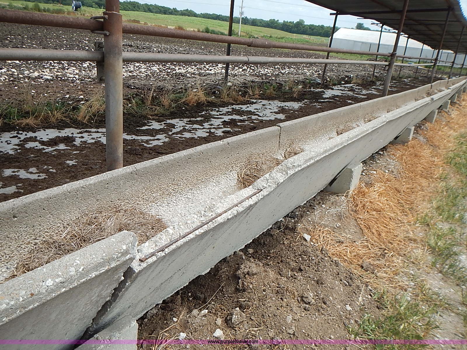 232' of concrete J-feed bunks with saddles in Greeley, KS | Item BA9691 ...