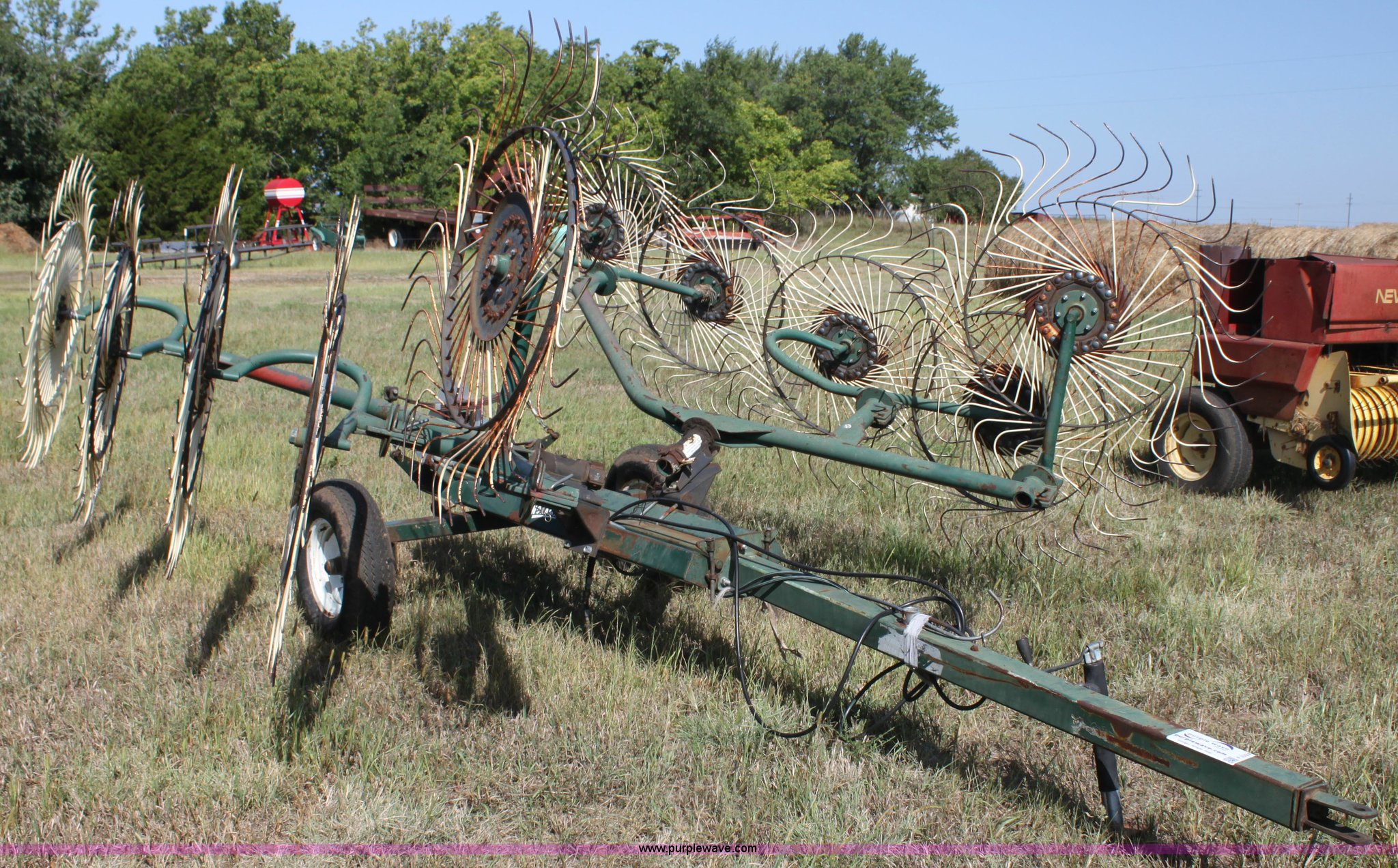 Panorama 10 wheel hay rake in Augusta, KS | Item F3324 sold | Purple Wave