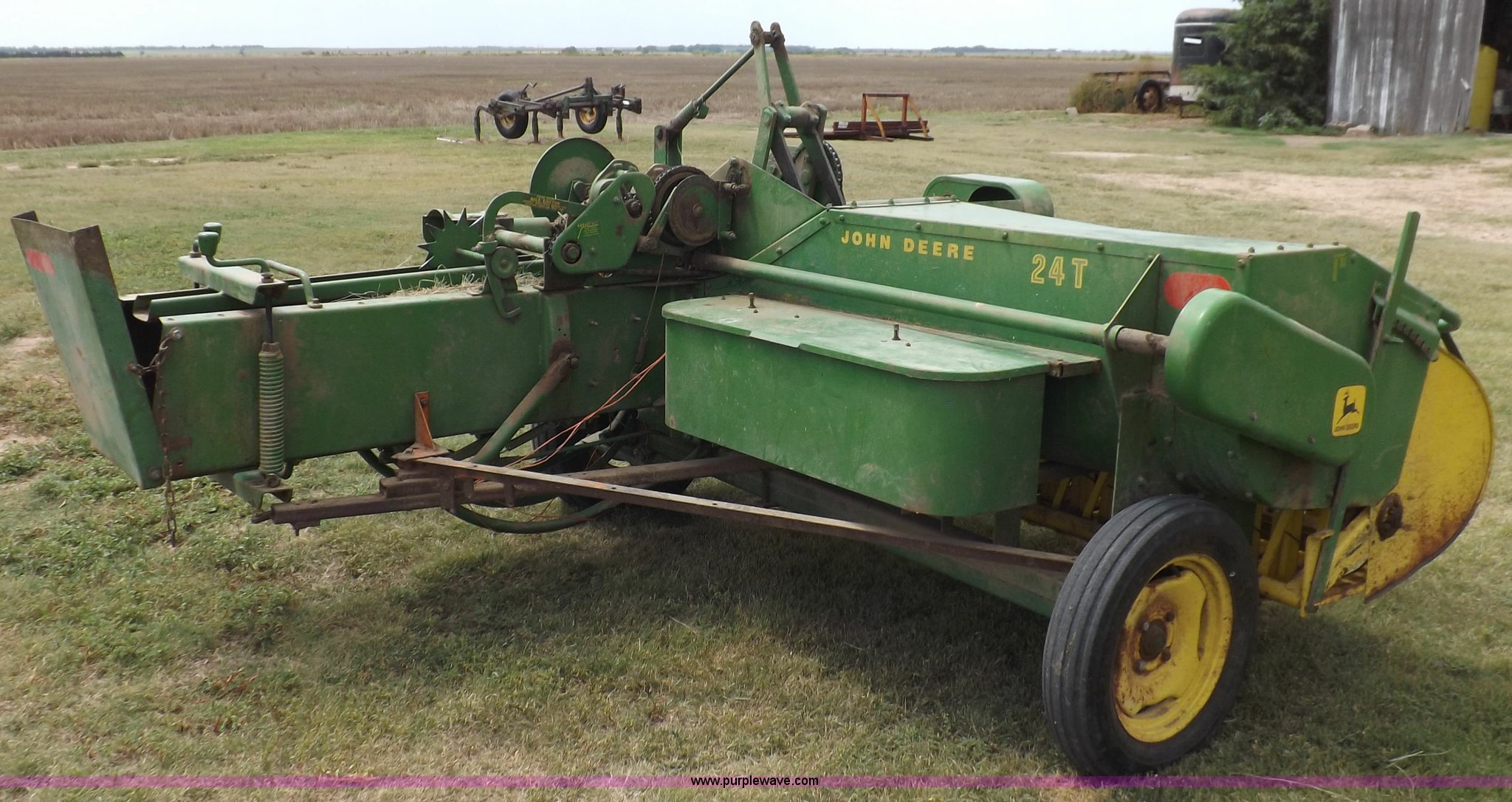John Deere 24T square baler in Spearville, KS | Item H9178 sold ...