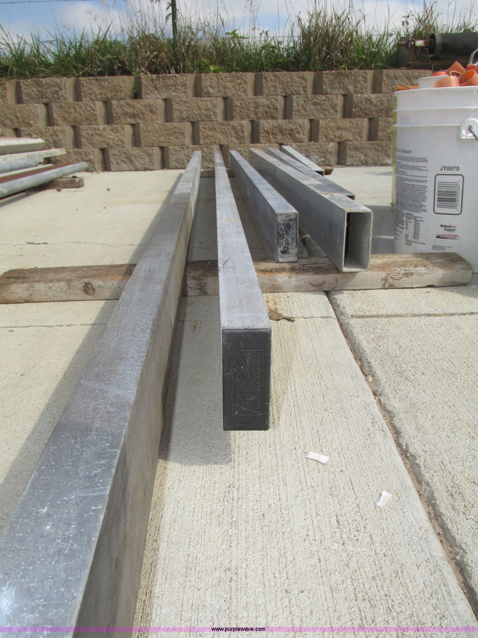 Assorted concrete strike off hand screeds and accessories in Falls City ...