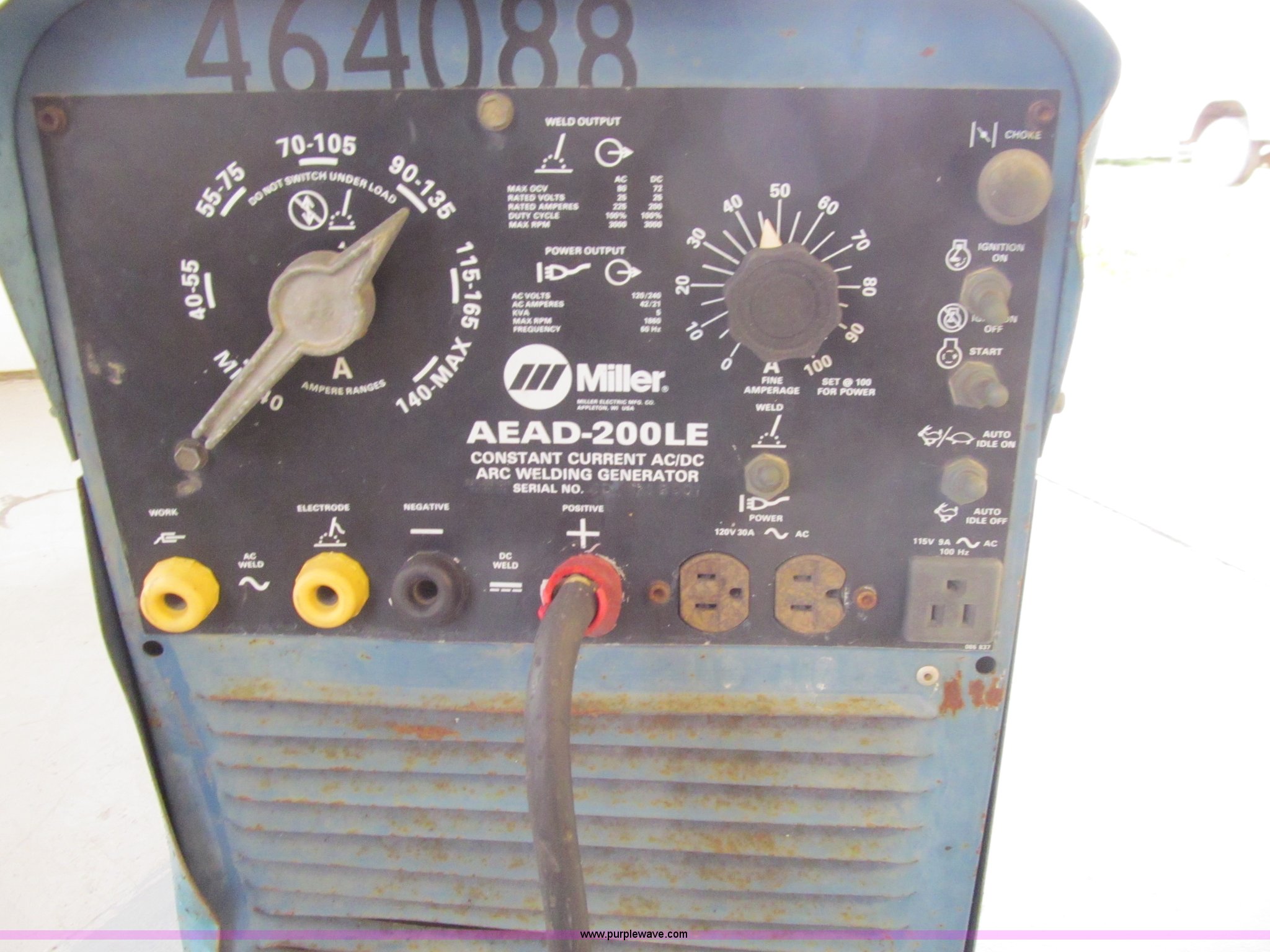 Miller AEAD-200LE welder/generator in Prole, IA | Item E4989 sold ...