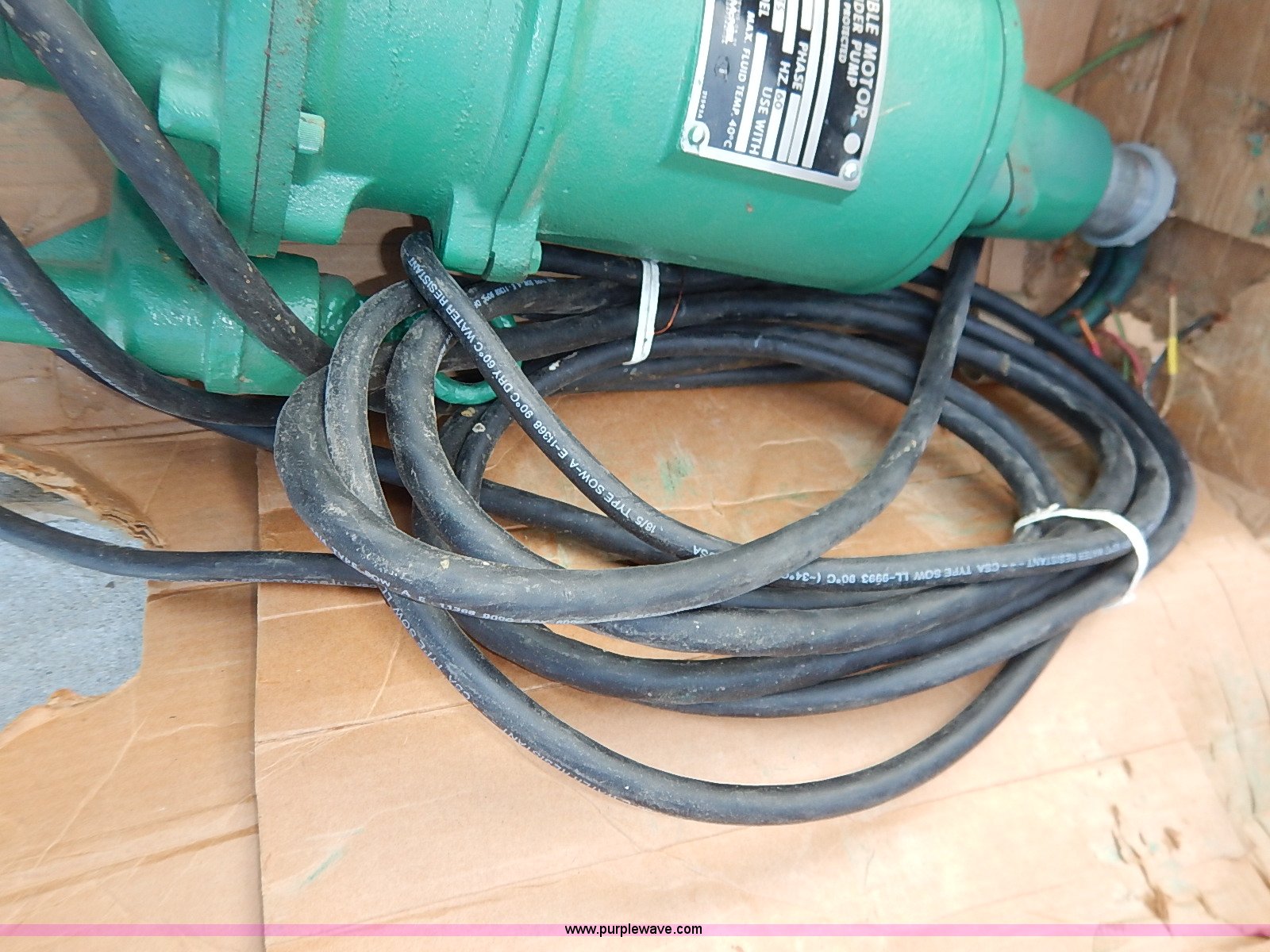 Myers submersible high lift grinder pump in Wamego, KS | Item AY9182 ...