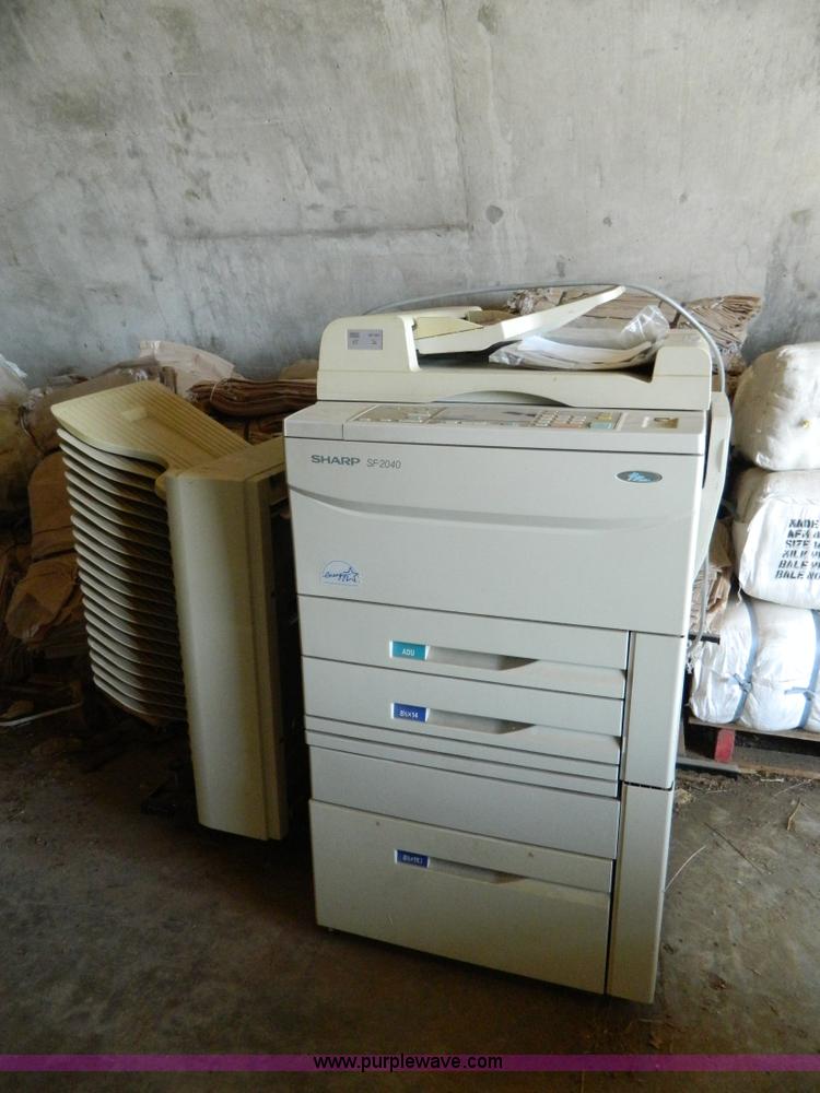 Sharp SF2040 copy machine in Salina, KS | Item AX9674 sold | Purple Wave