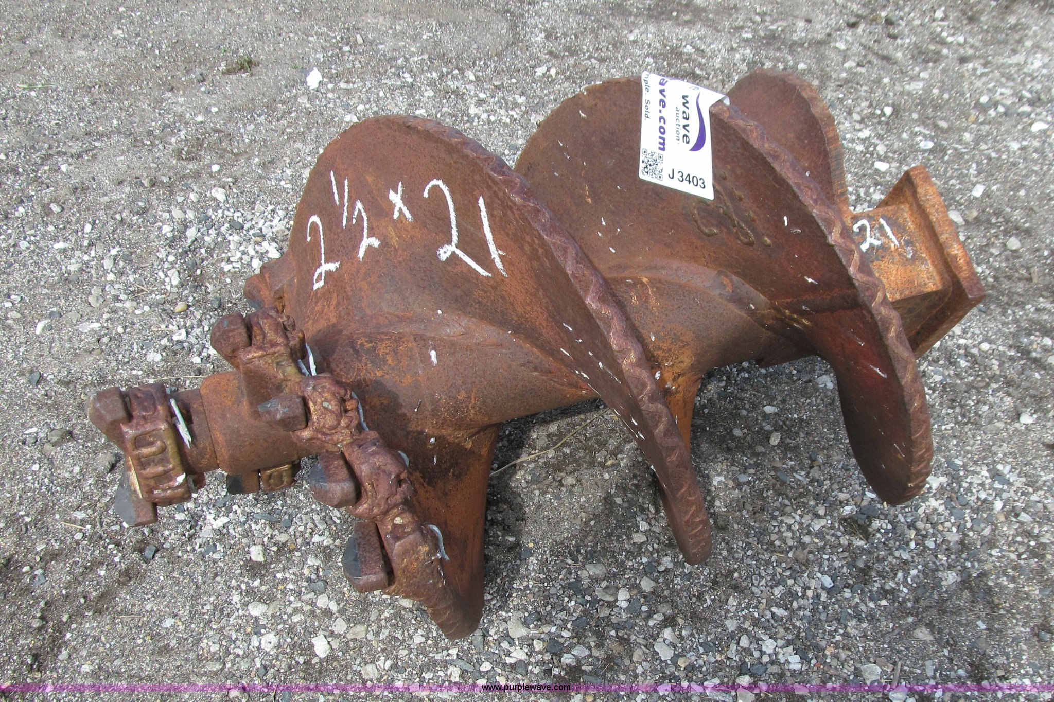 Pressure digger auger bit in Knoxville, IA | Item J3403 sold | Purple Wave