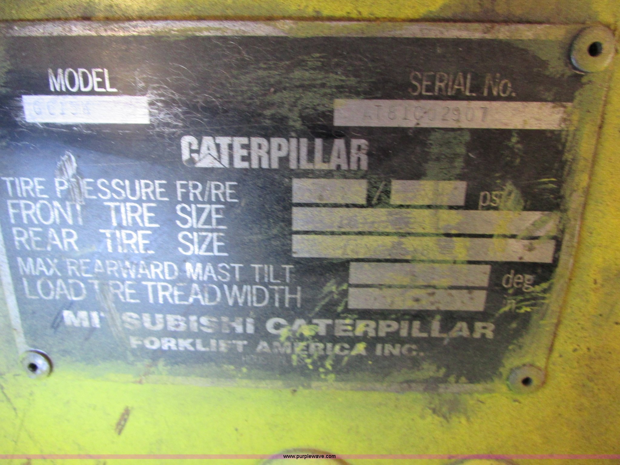 Caterpillar GC15K forklift in New Hope, MN | Item I6718 sold | Purple Wave