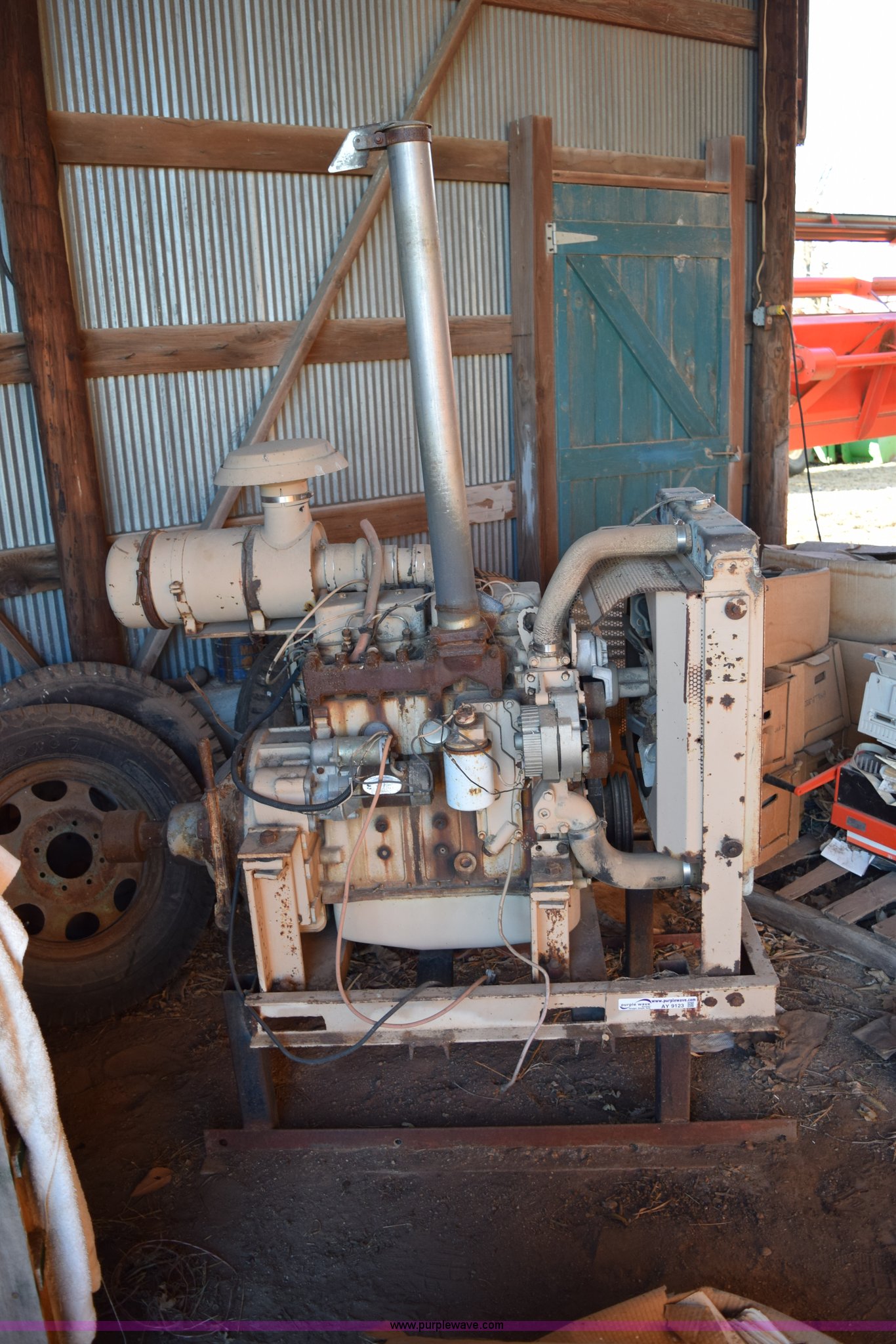 Cummins 4B 3.9L four cylinder diesel irrigation engine in Colwich, KS ...