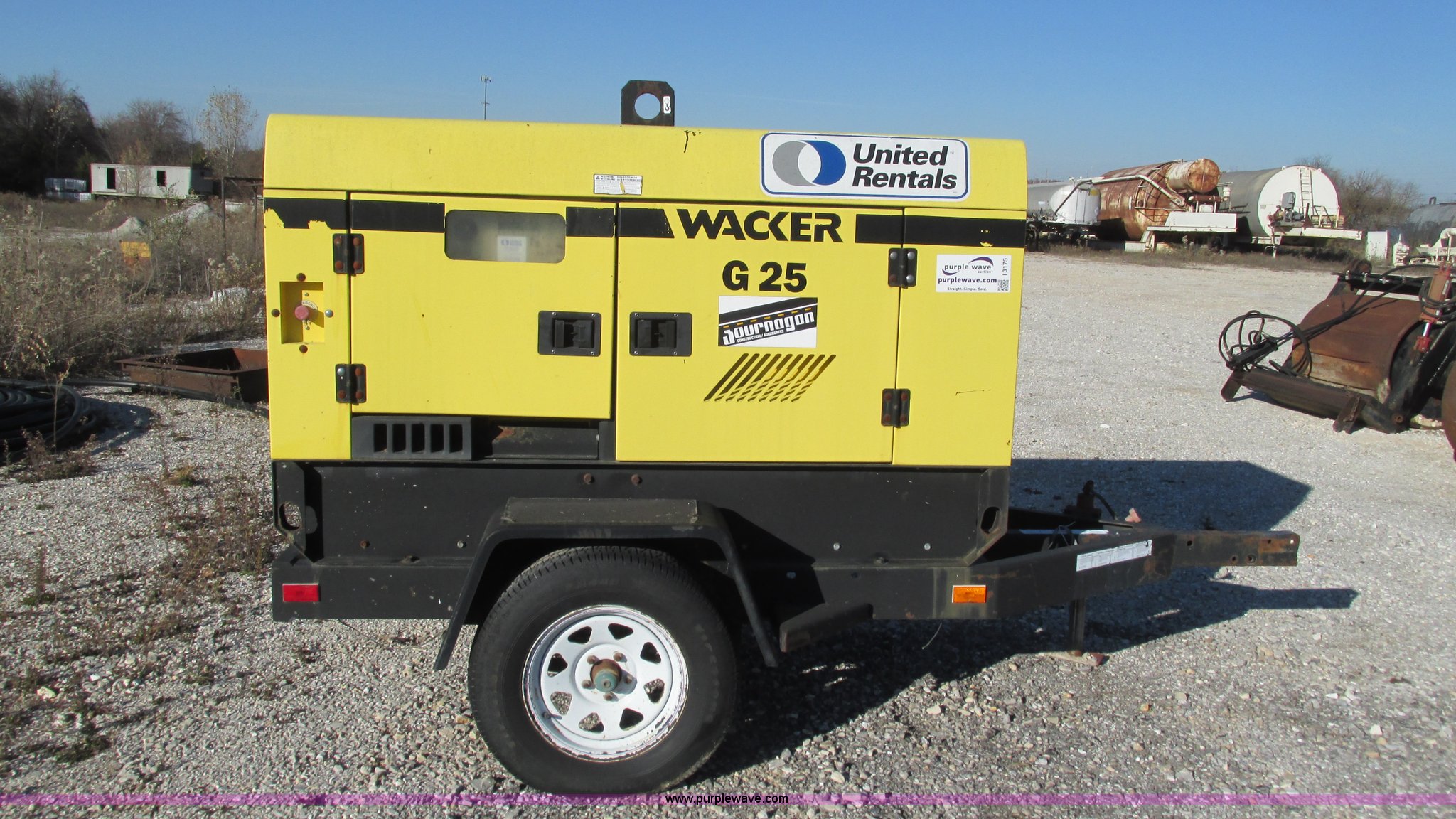 Wacker G25 towable generator in Springfield, MO | Item I3175 sold ...