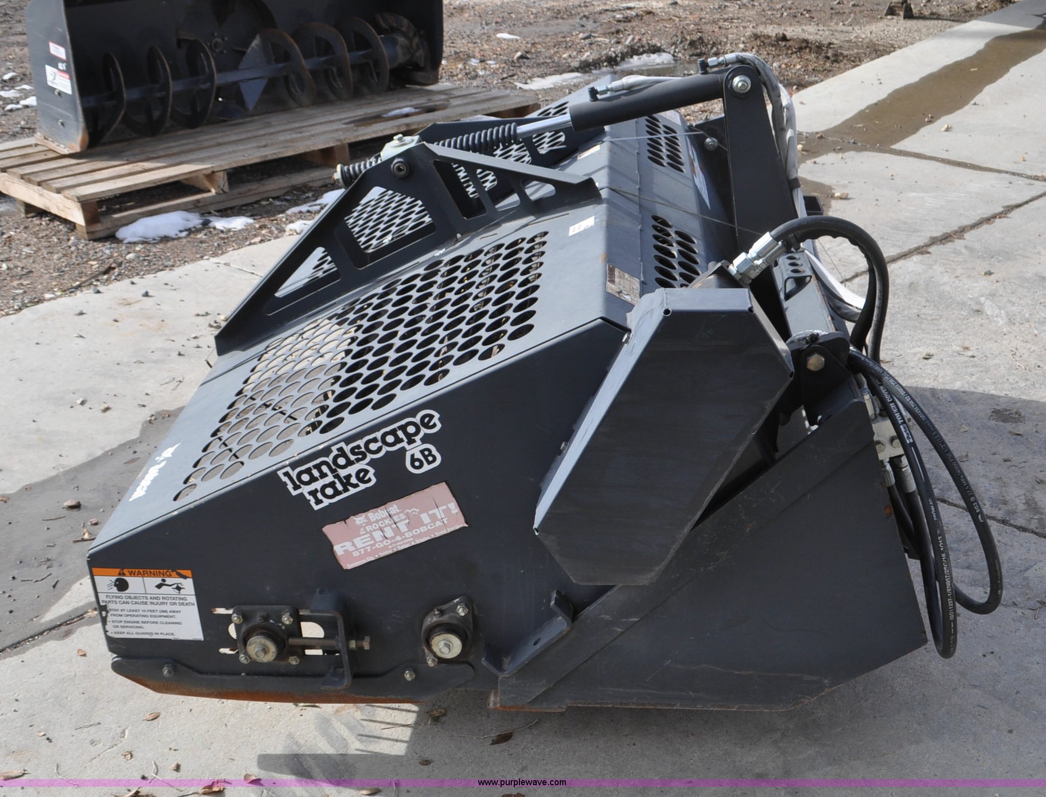 2008 Bobcat LR6B skid steer landscape rake in Golden, CO | Item F2130 ...