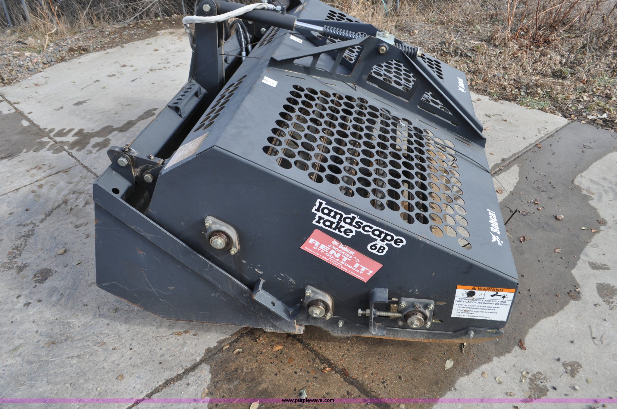 2008 Bobcat LR6B skid steer landscape rake in Golden, CO | Item F2130 ...