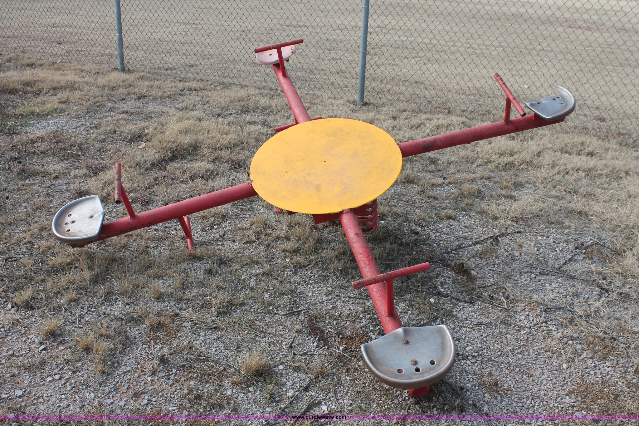 Four way teeter totter in Chickasha, OK | Item AK9623 sold | Purple Wave