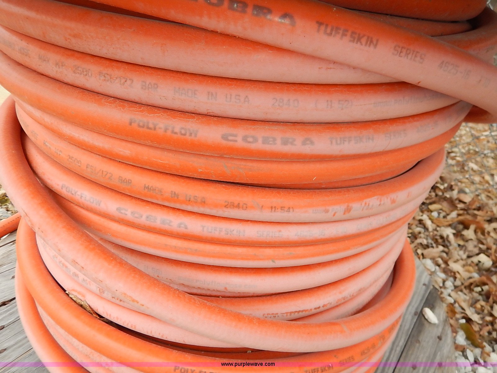 Approx. 500' Cobra Poly Flow 1" I.D. high pressure hose in Eudora, KS ...