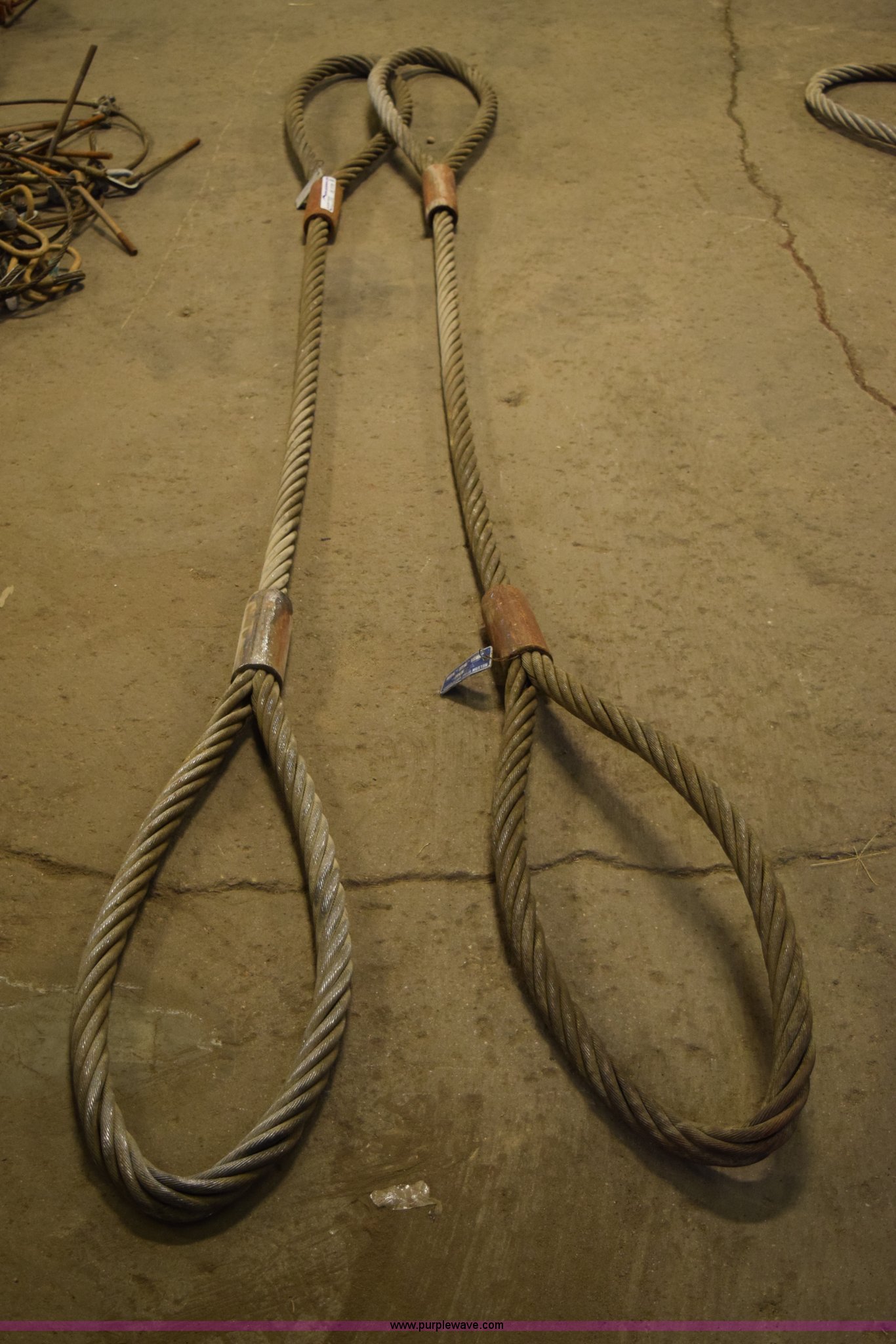 (2) Nelson wire rope chokers in Hutchinson, KS | Item BE9709 sold ...