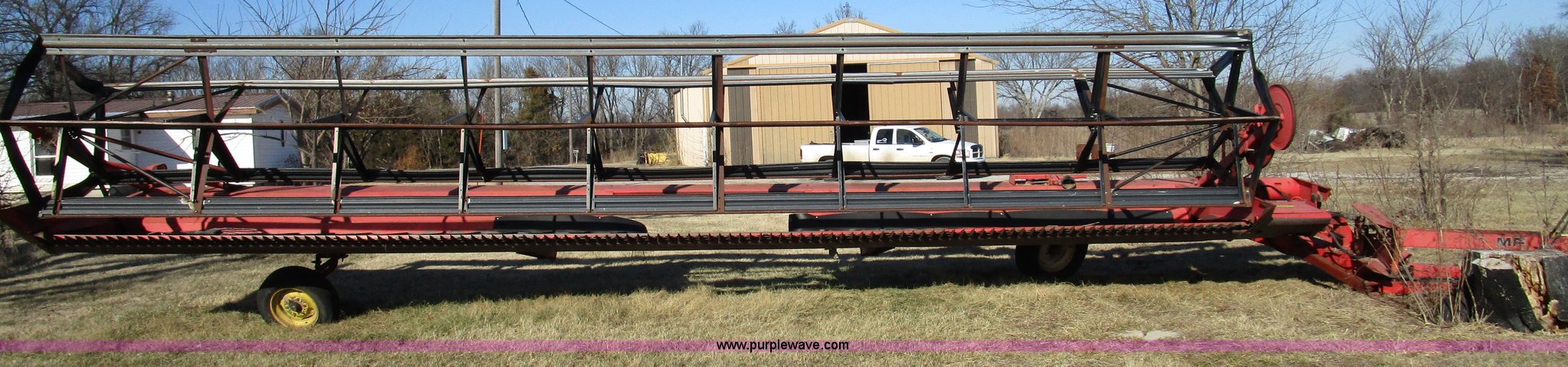 Massey-Ferguson 613PT pull behind swather in Walnut, KS | Item D2249 sold | Purple Wave
