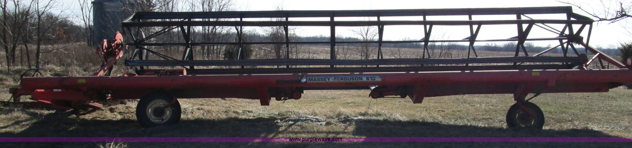 Massey-Ferguson 613PT pull behind swather in Walnut, KS | Item D2249 sold | Purple Wave