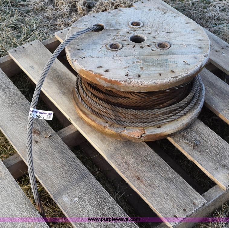 Roll of 5/8" steel cable in Riddleton, TN | Item BA9992 sold | Purple Wave