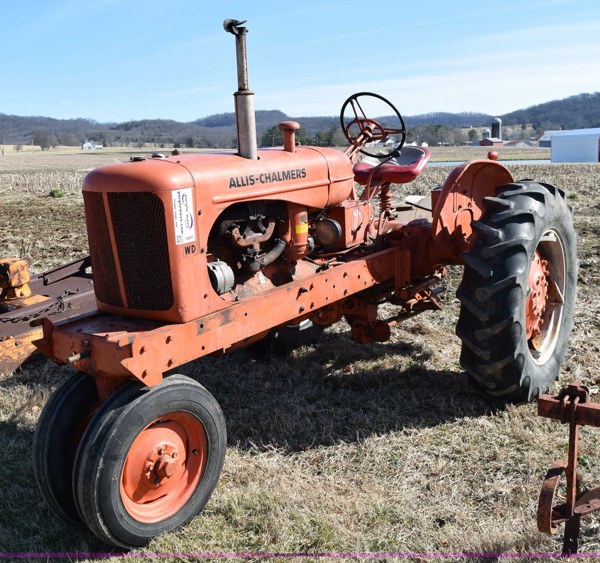 Allis Chalmers WD45 tractor in Riddleton, TN | Item I8507 sold | Purple ...