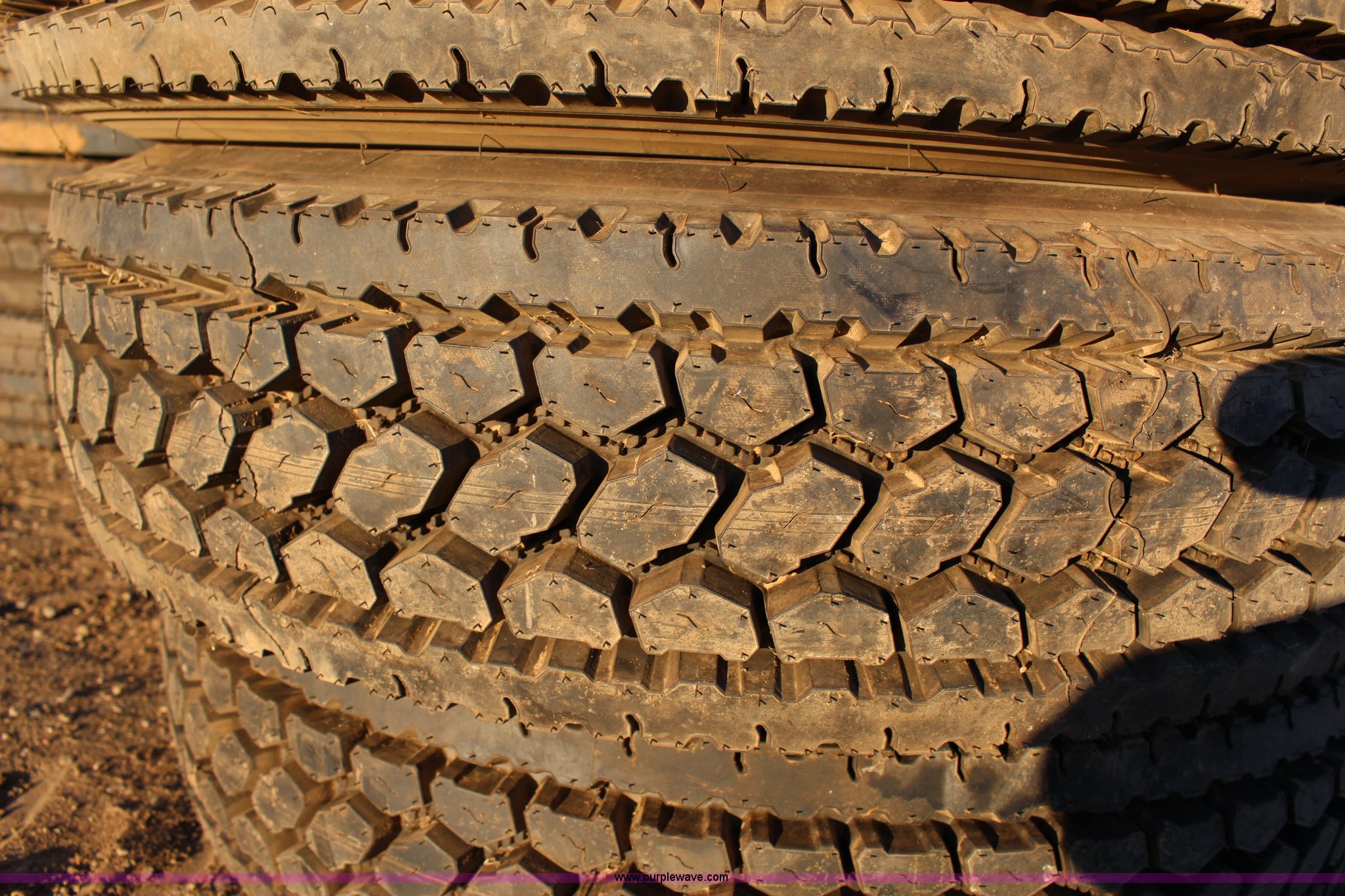 (4) Bridgestone M726 295/75R22.5 tires in Ponca City, OK | Item BR9489 ...