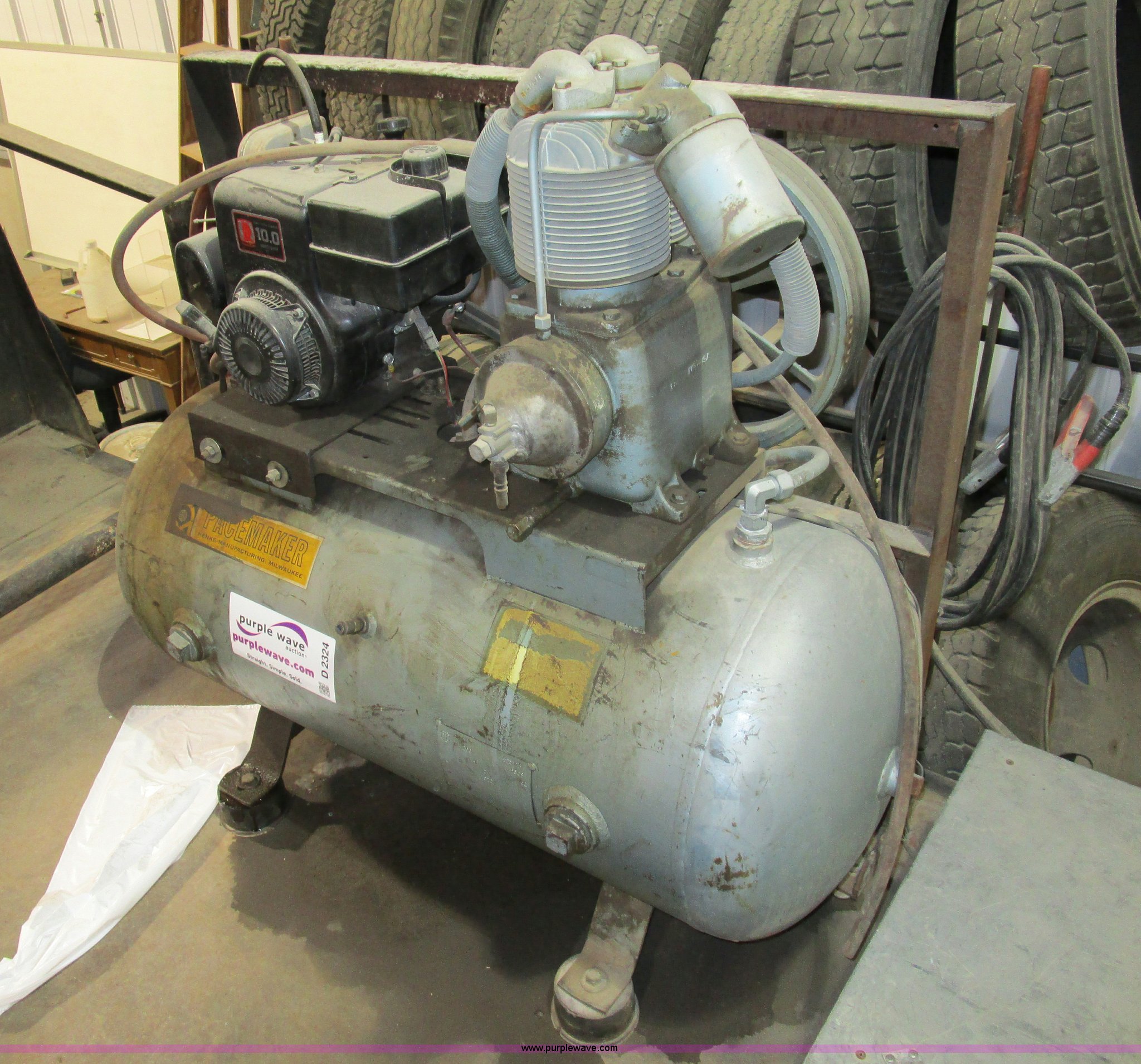 Pacemaker air compressor in Cherokee, KS | Item D2324 sold | Purple Wave