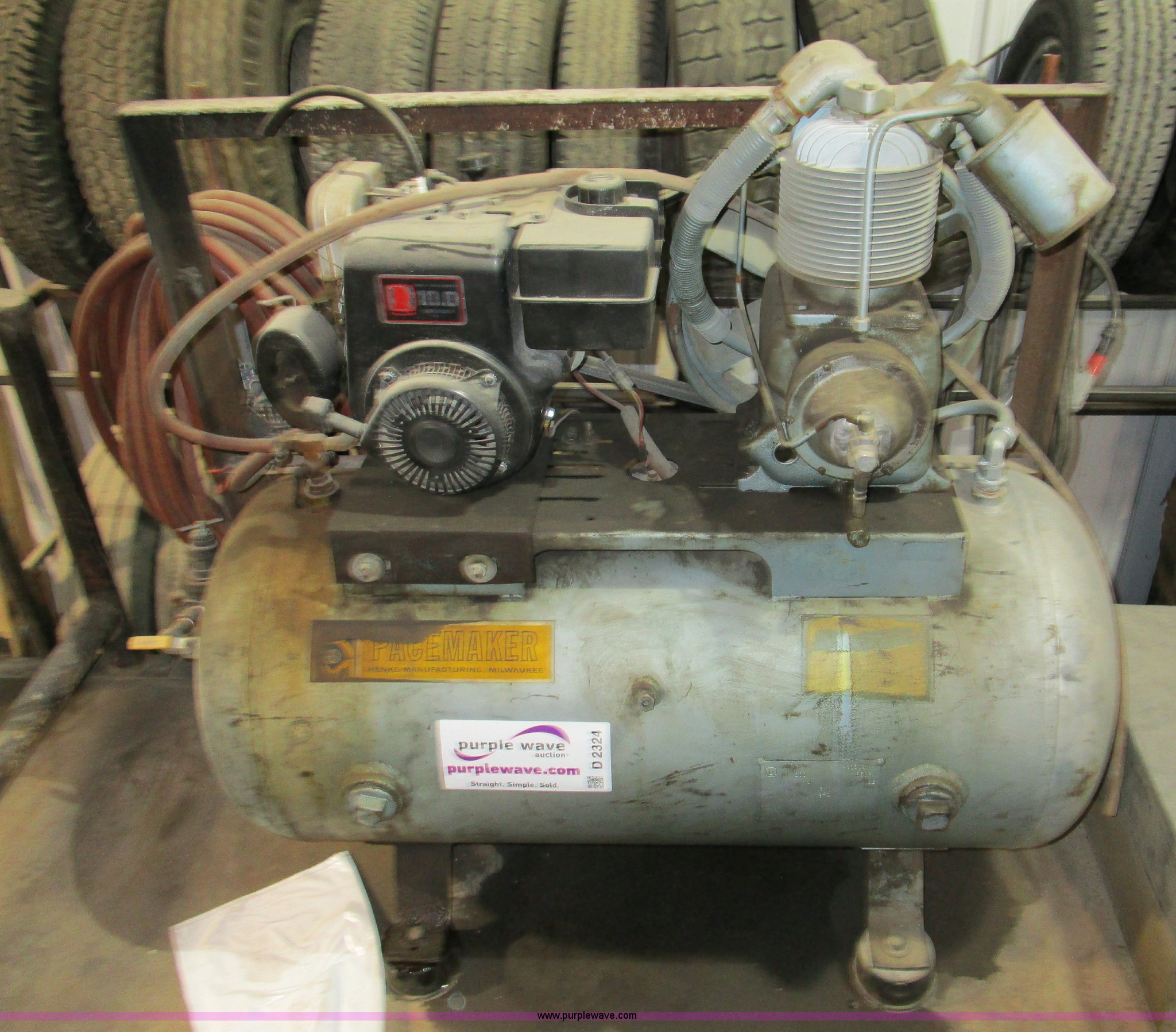 Pacemaker air compressor in Cherokee, KS | Item D2324 sold | Purple Wave