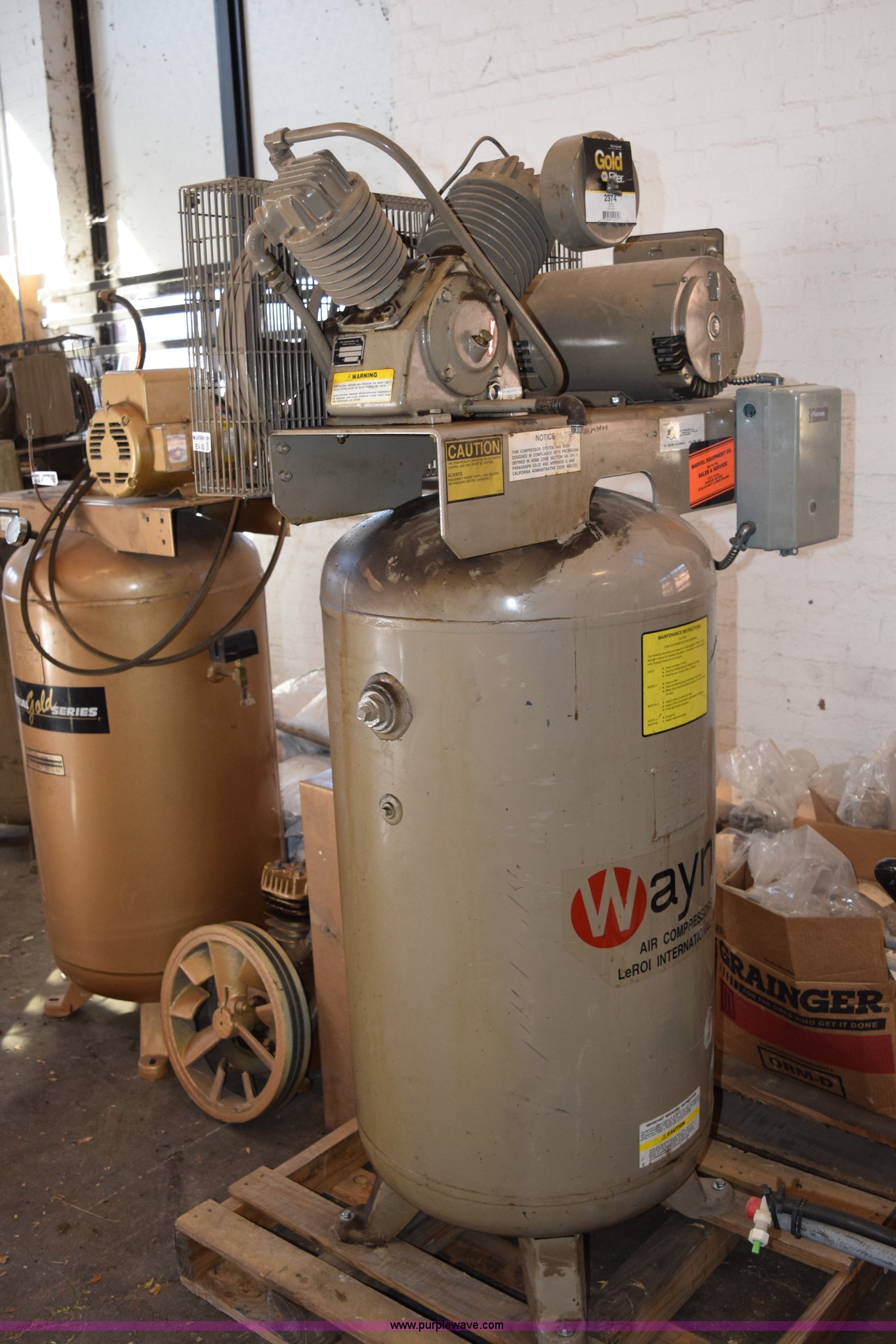 1994 Wayne TRU5N air compressor in Norton, KS | Item BA9820 sold ...