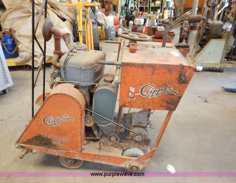 Clipper concrete saw in Great Bend, KS | Item BC9609 sold | Purple Wave