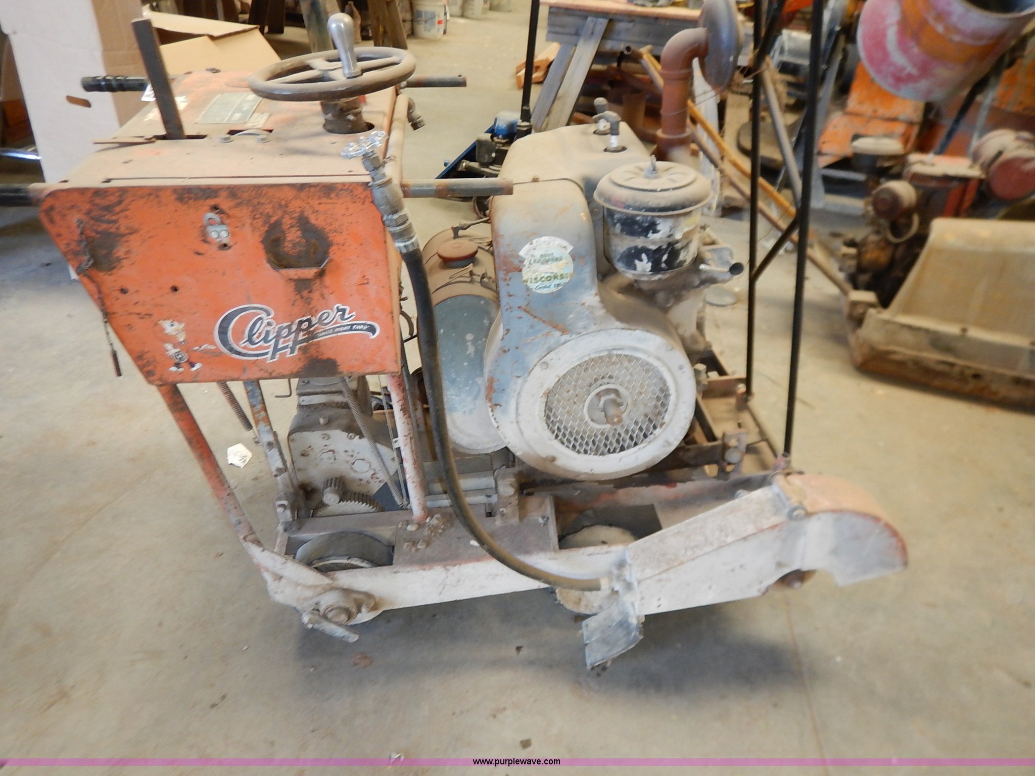 Clipper concrete saw in Great Bend, KS | Item BC9609 sold | Purple Wave